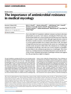 The importance of antimicrobial resistance in medical mycology. - SORA